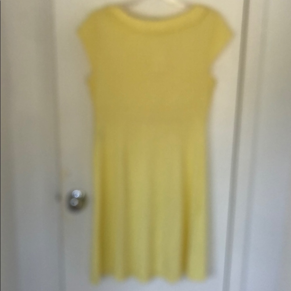 H&M | Dresses | Butter Yellow Trend Hm Vintage Retro Style Scoop Neck ...